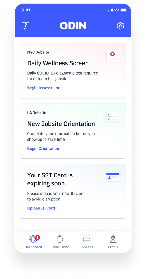 Odin - Construction Workforce Risk Management